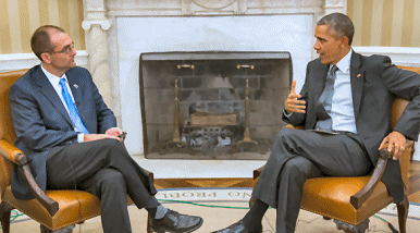 KMBZ/Kansas City's Becker Has Sit Down with Obama